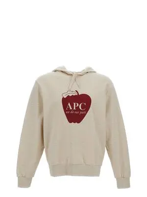 A.p.c. Cotton Logo Hoodie Sweater - Multicolor