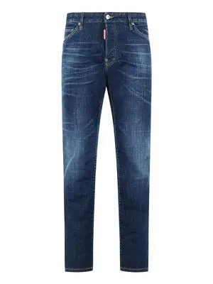 Dsquared2 Teddy Cotton Jeans - Blue