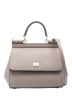 Dolce & Gabbana Leather Tote Bag - Brown