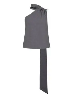 Giuseppe Di Morabito Virgin Wool One-shoulder Top - Multicolor