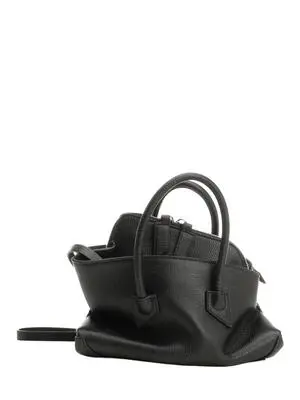 Attico La Passeggiata Mini Leather Bag - Black