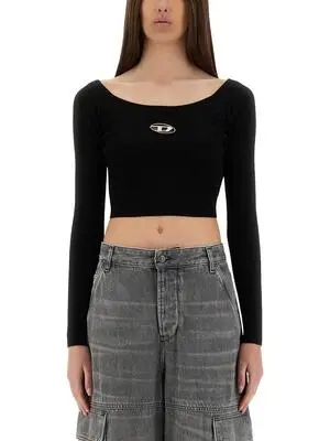 DIESEL® M-vera-ls Slim Fit Top - Black