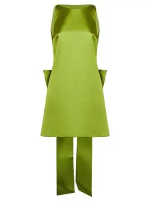 SELF-PORTRAIT Satin A-line Mini Dress - Multicolor