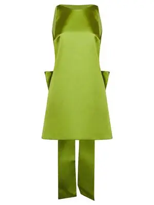 SELF-PORTRAIT Satin A-line Mini Dress - Multicolor