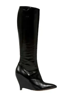 MAISON MARGIELA Pointed-toe Wedge Boots - Black