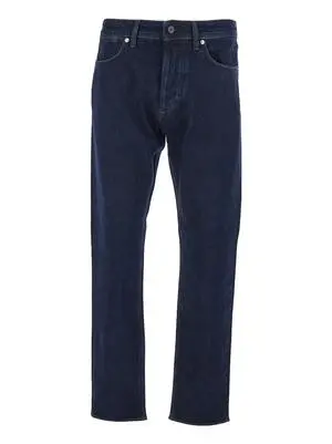 Stone Island Stretch Denim Jeans With Logo Patch - Multicolor