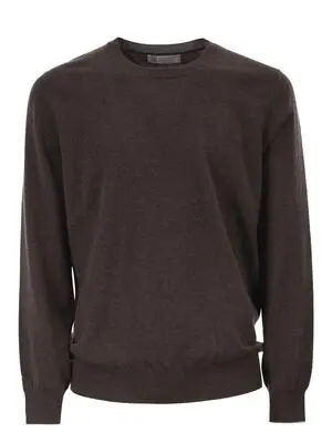 Brunello Cucinelli Pure Cashmere Crew-neck Sweater - Brown