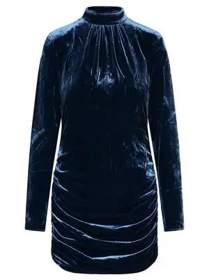 ROTATE BY BIRGER CHRISTENSEN ROTATE BY BIRGER CHRISTENSEN Vilma Silk Blend Dress Blue