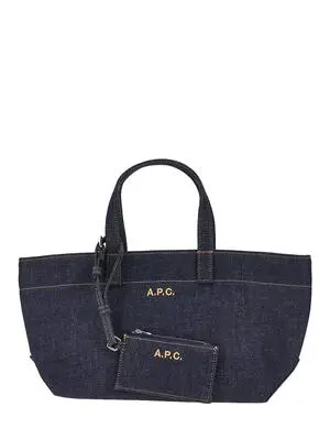 A.p.c. A.P.C. Denim Small Le Drummer Toile Bag Blue