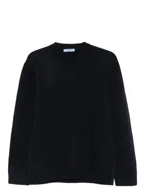 Prada Virgin Wool Pullover Knitwear Jumper - Blue