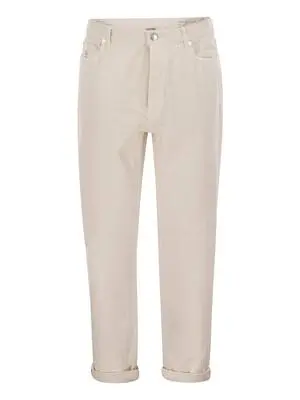 Brunello Cucinelli Cotton Five-pocket Jeans - White