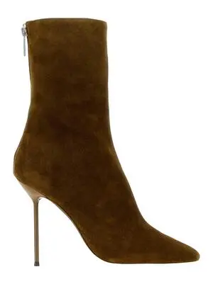 Paris Texas Suede Ankle Boots - Brown