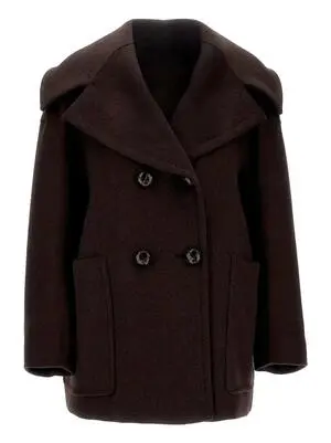 Max Mara MAX MARA Cashmere Double-Breasted Jacket Multicolor