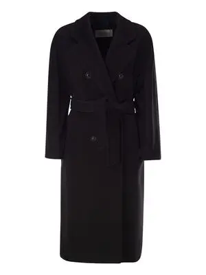 Max Mara Madame Virgin Wool And Cashmere Coat - Black