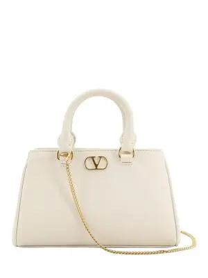 Valentino Garavani Vlogo Signature Leather Handbag - Multicolor