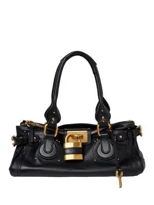 Chloé CHLOE Paddington Leather Handbag Black
