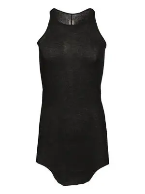 Rick Owens Ribbed Tank Top - Black