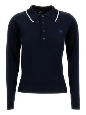WALES BONNER X John Smedley Merino Wool Polo - Multicolor