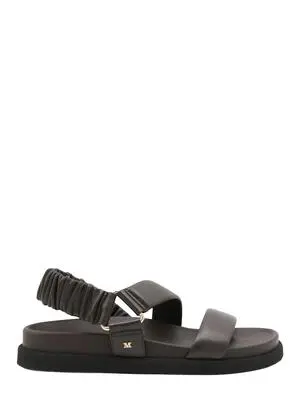 Max Mara Leather Sandals - Brown