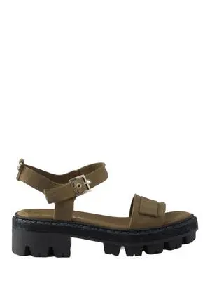 Prada Cotton Canvas Sandal - Green