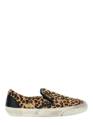 GOLDEN GOOSE Leopard Print Pony Skin Vce Slip-on Sneakers - Multicolor