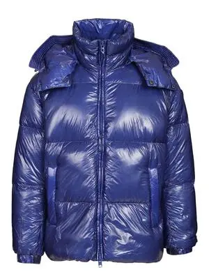 DIESEL® DIESEL Quilted Taslan Down Jacket With ViralOff® Treatment Blue