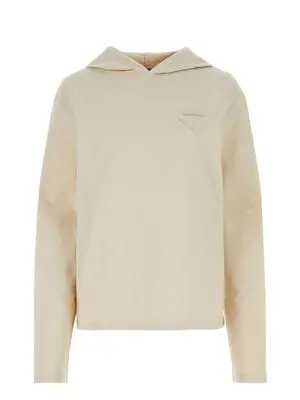 Prada Cotton Hoodie - Cream