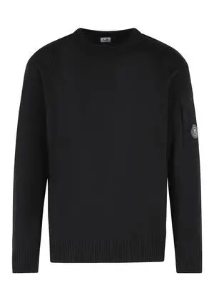 C.P. COMPANY Wool Blend Sweater - Black