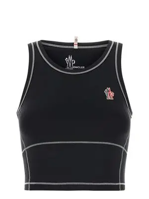 Moncler Stretch Nylon Top - Black