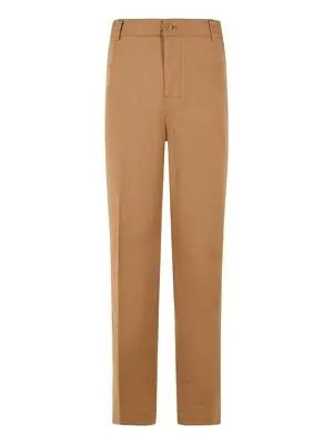 Moncler Stretch Cotton Pants - Brown