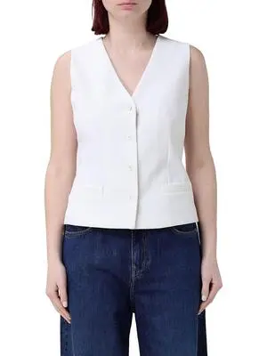 Max Mara Single-breasted Vest - White