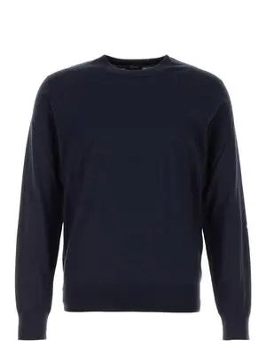 Brioni Cashmere Blend Sweater - Blue