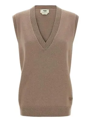 Fendi Cashmere Vest - Cream