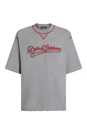 Dolce & Gabbana Embroidered T-shirt - Gray