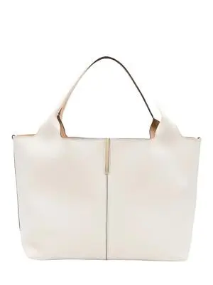 TOD'S Leather Shopping Bag - White