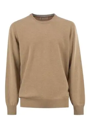 Brunello Cucinelli Pure Cashmere Crew-neck Sweater - Brown