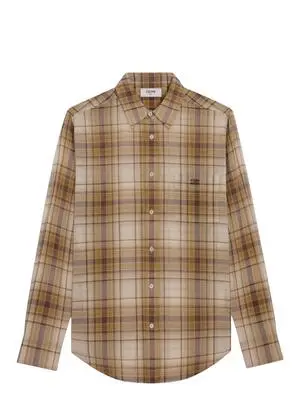 Celine Checked Cotton Shirt - Multicolor