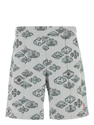 Casablanca Embroidered Stretch Jacquard Bermuda Shorts - Multicolor