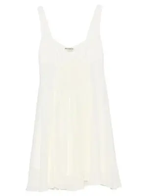 JW ANDERSON JW Anderson Sweetheart Pleated Flared Dress