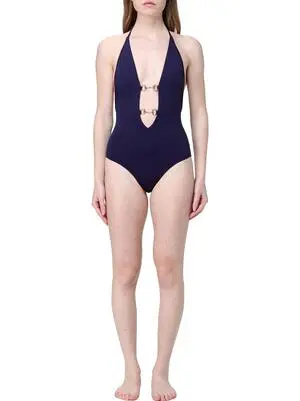 Gucci Nylon Swimsuit With Clamp Detail - Blue