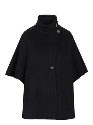 Max Mara Oversized Cashmere Cape - Blue