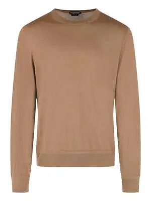 TOM FORD Tom Ford Brown Wool Sweater Men Brown