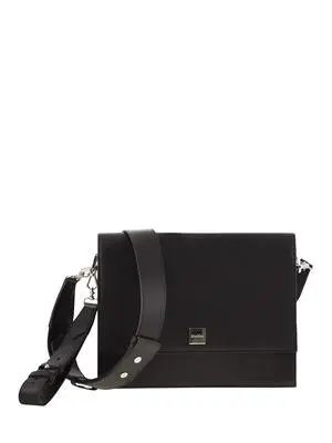 Max Mara Biancaroughm Medium Crossbody Bag In Leather - Black