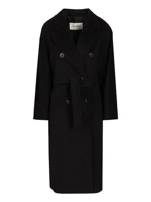 Max Mara Madame Double-breasted Coat - Black