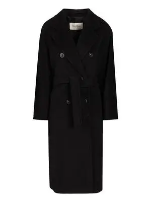 Max Mara Madame Double-breasted Coat - Black