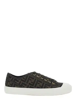 Fendi Ff Motif Fabric Sneakers - Multicolor