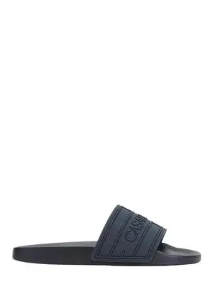 Casablanca Logo Pool Slides - Blue