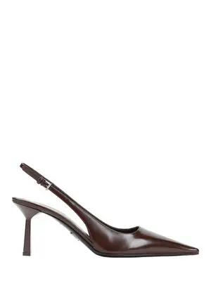 Prada Leather Slingback - Brown