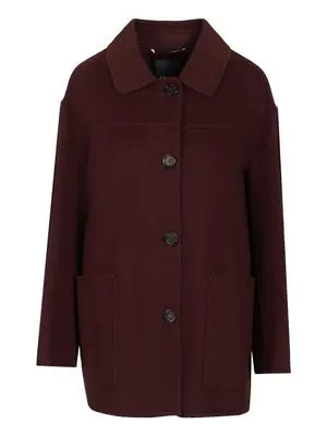 Max Mara Short Wool Drap Coat - Multicolor
