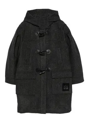 GANNI GANNI Oversized Toggle Coat Gray